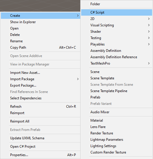 Як створити новий сценарій C в Unity Sharp Coder Blog