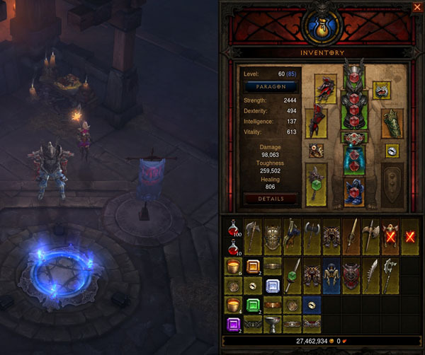 Система інвентаризації Diablo 3